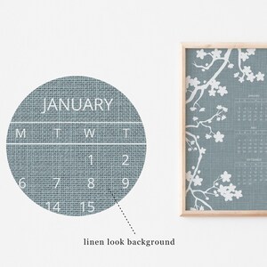 2025 One Page Calendar, Hanging Year Wall Calendar 2025, Year at a ...