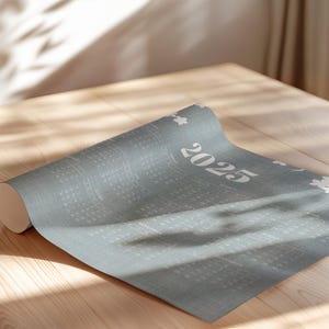 2025 One Page Calendar, Hanging Year Wall Calendar 2025, Year at a ...