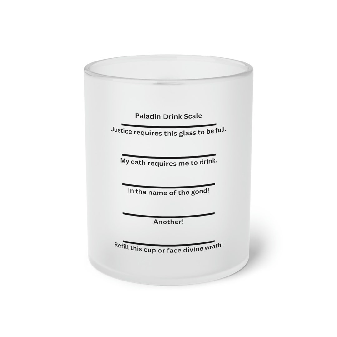 Paladin Frosted Mug Dnd Dungeons and Dragons, D&D Tabletop RPG, Dnd ...