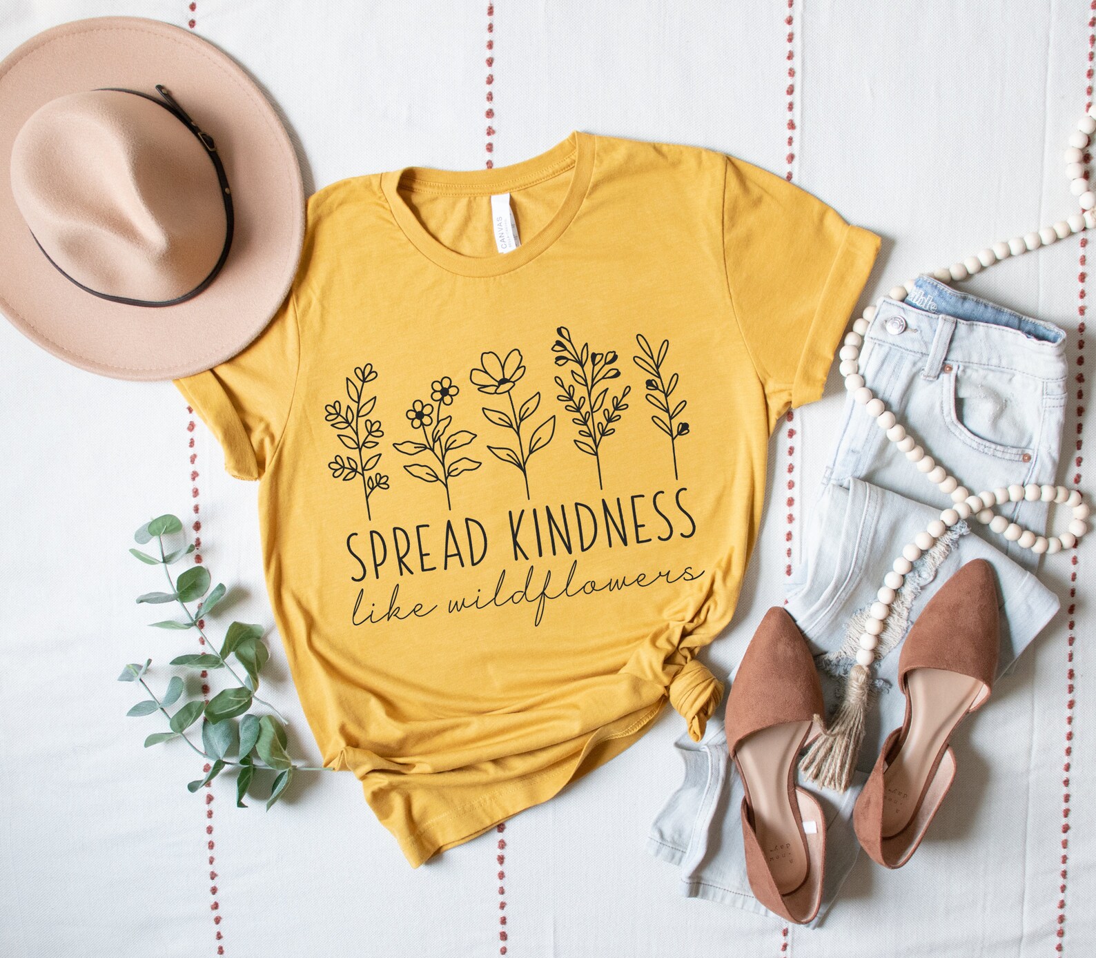 Spread Kindness Like Wildflowers Tshirt, Kindness, Spread Kindness, Be ...