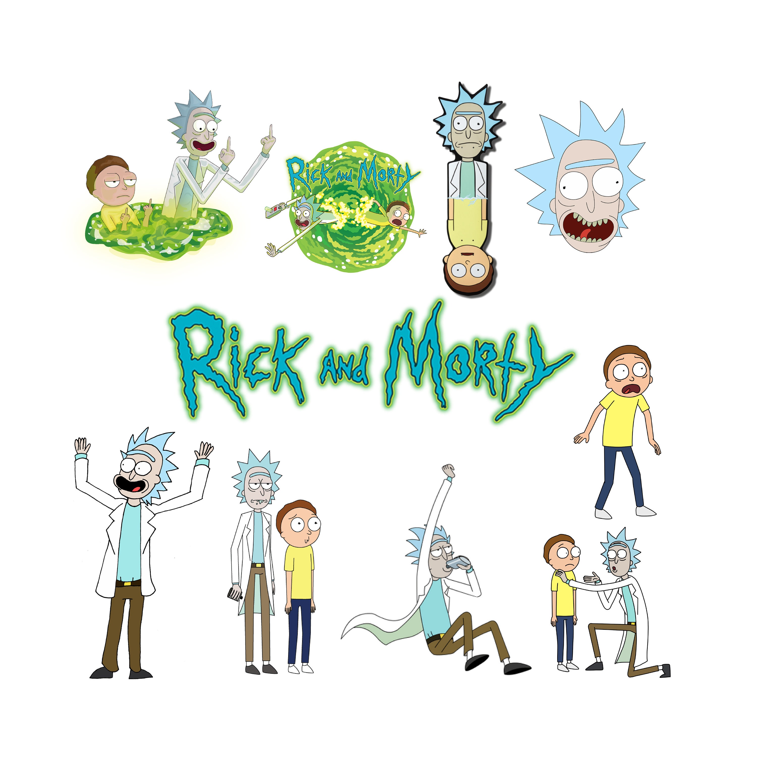 Paquete Rick y Morty PNG / 10 archivos PNG de alta resolución - Etsy México