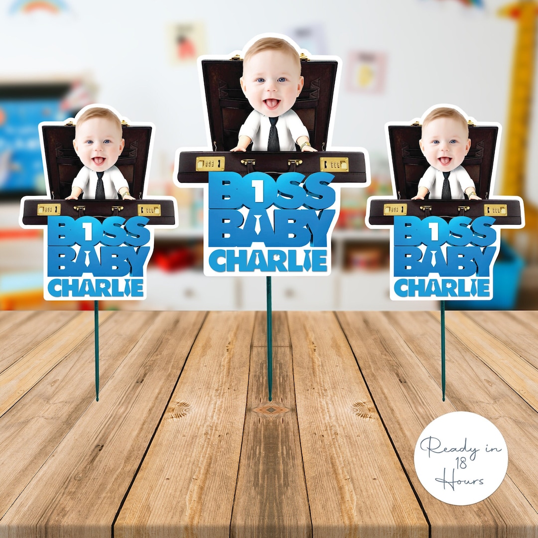 Custom Boss Baby Cake Topper Boss Baby Birthday Cupcake - Etsy UK