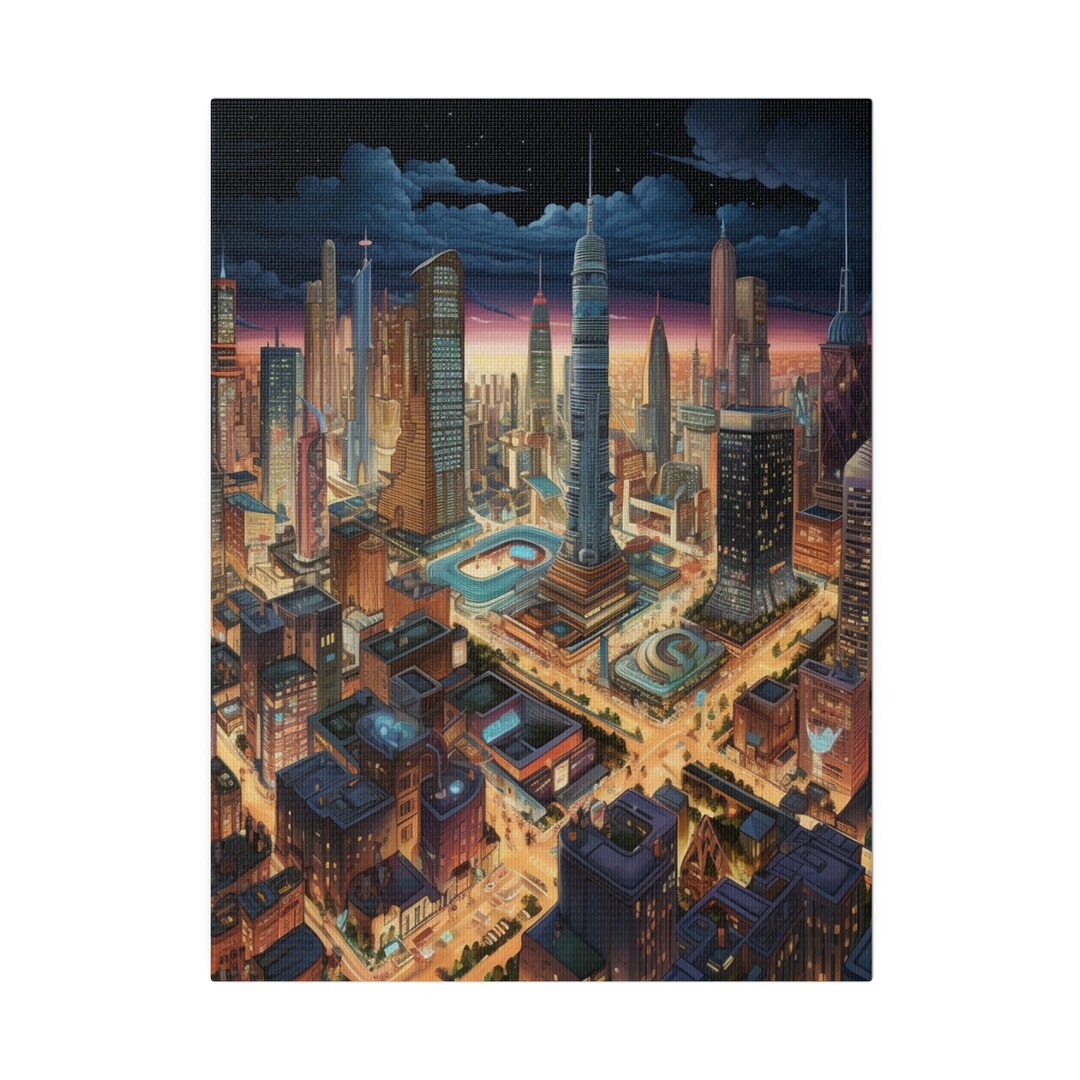 City Skyline Premium Print - Etsy