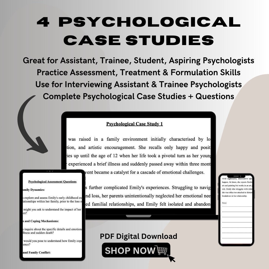 Psychology Case Study - Case Studies for Assistant, Trainee, Student ...