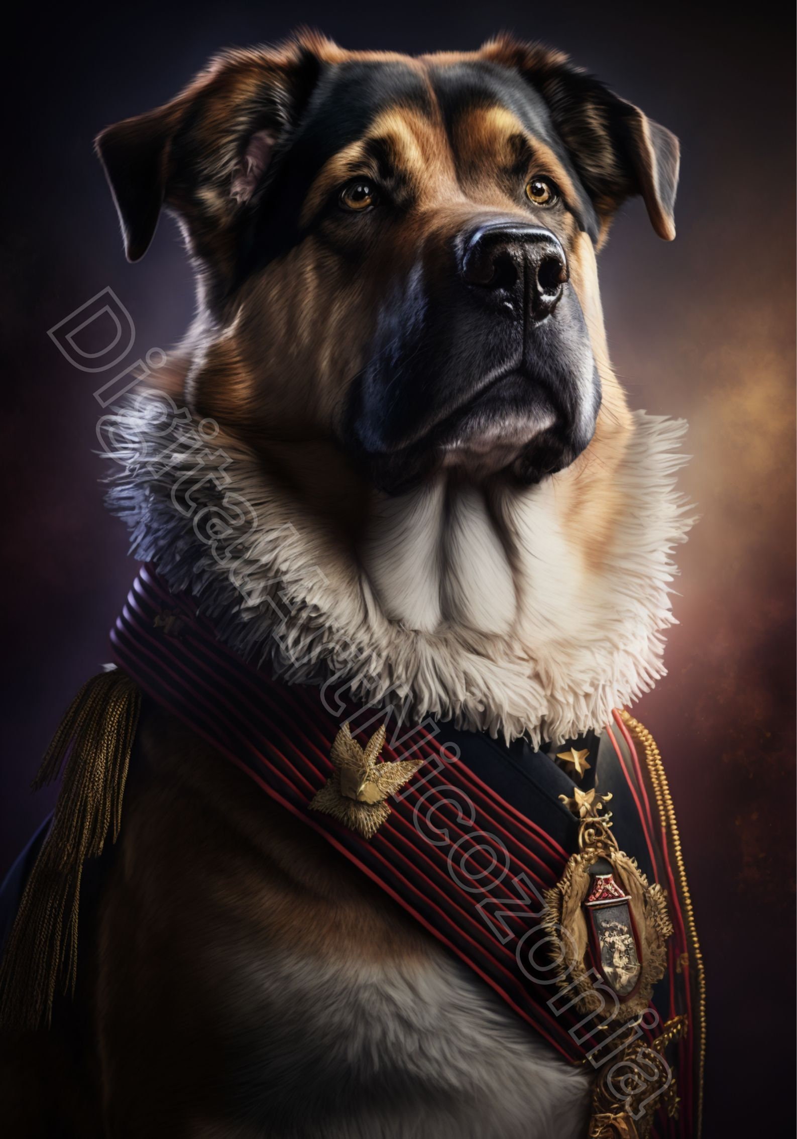 AI Art, Professional Midjourney Prompt for Majestic Dogs, Royal Dogs ...