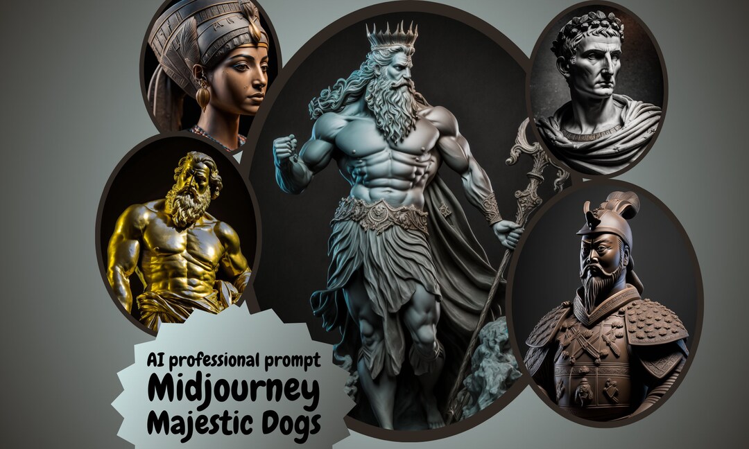 AI Art, Professional Midjourney Prompt for Statues of Ancient Kings ...
