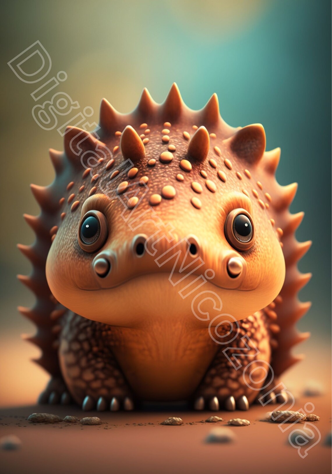 AI Art, Professional Midjourney Prompt for Cute Cartoon Baby Dinos, Dinosaurs, Commercial Use ...