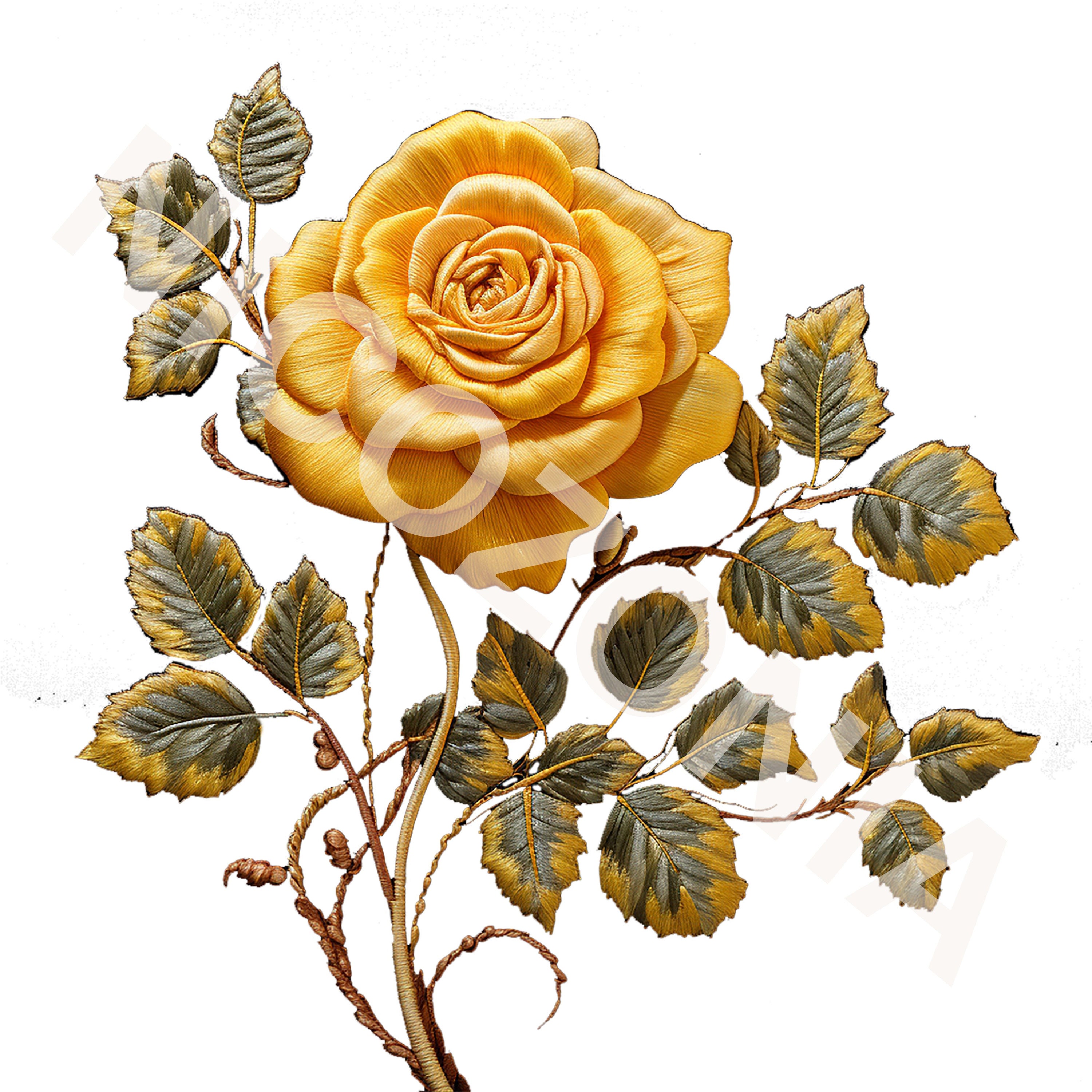 Adorable Embroidery Roses PNG Bundle Embroidery Roses Pngs Embroidery ...