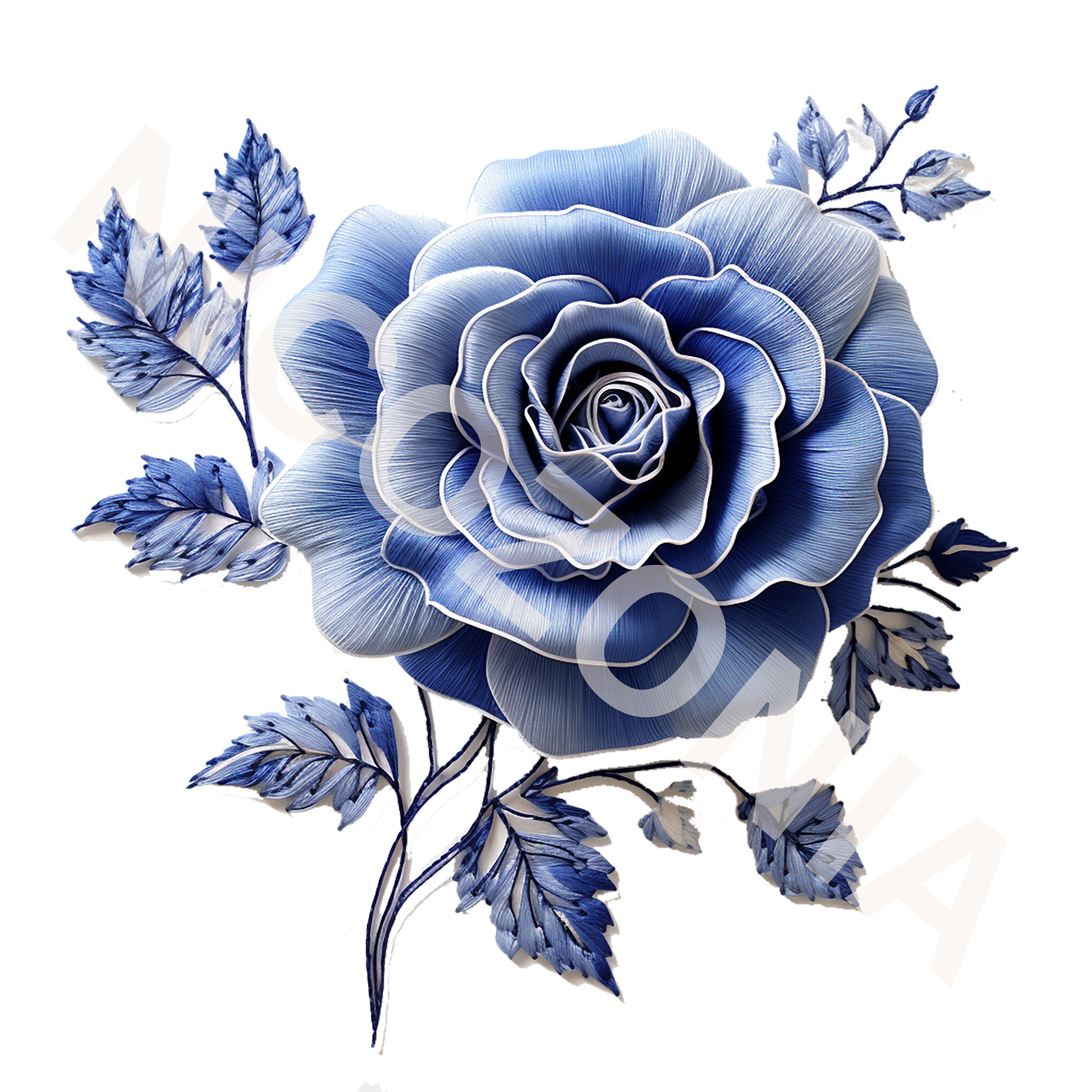 Adorable Embroidery Roses PNG Bundle Embroidery Roses Pngs Embroidery ...