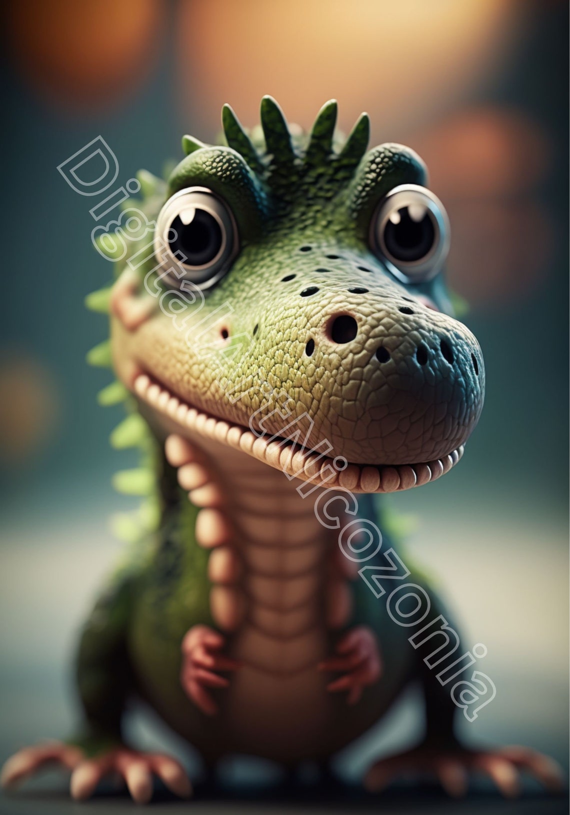 AI Art, Professional Midjourney Prompt for Cute Cartoon Baby Dinos, Dinosaurs, Commercial Use ...