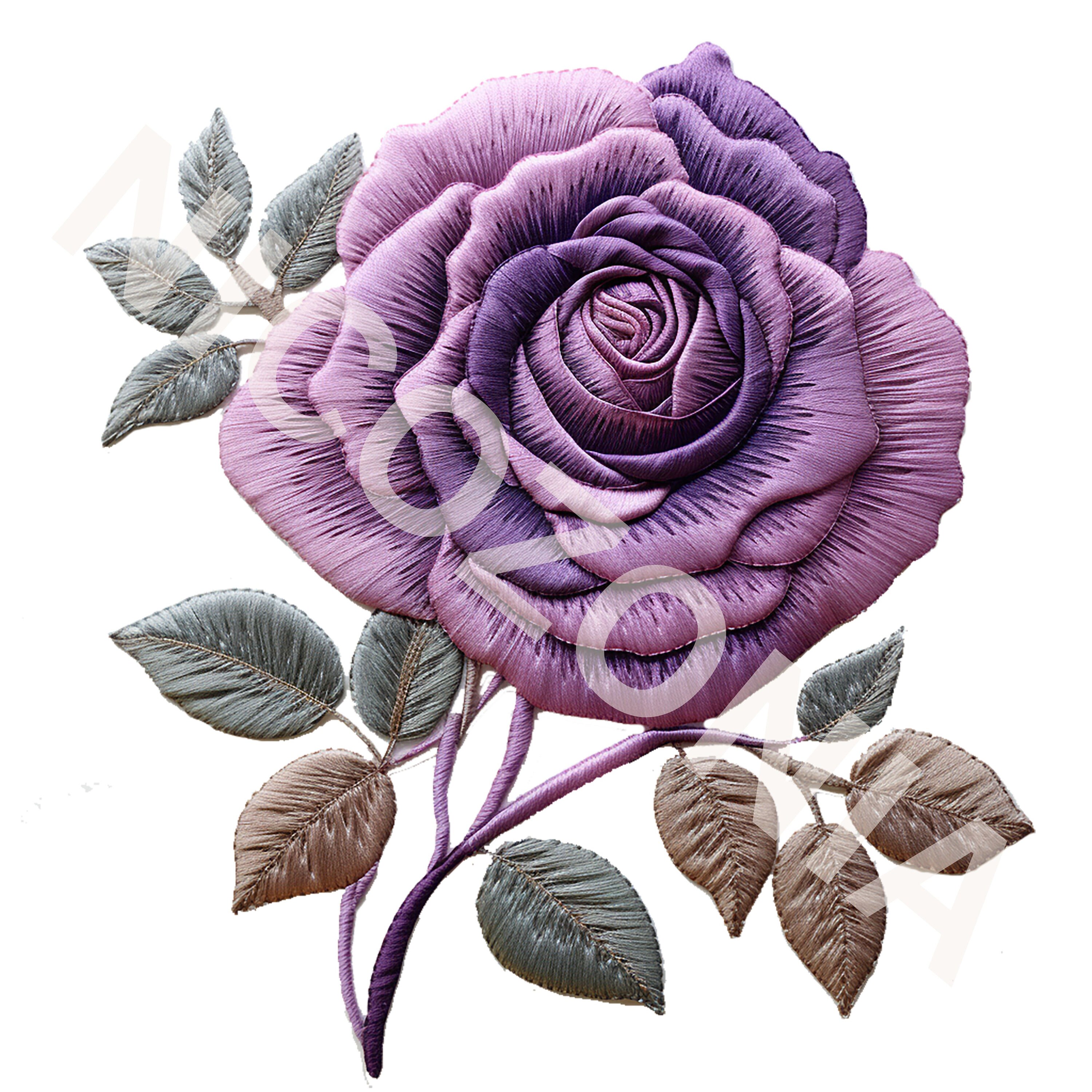 Adorable Embroidery Roses PNG Bundle Embroidery Roses Pngs Embroidery ...