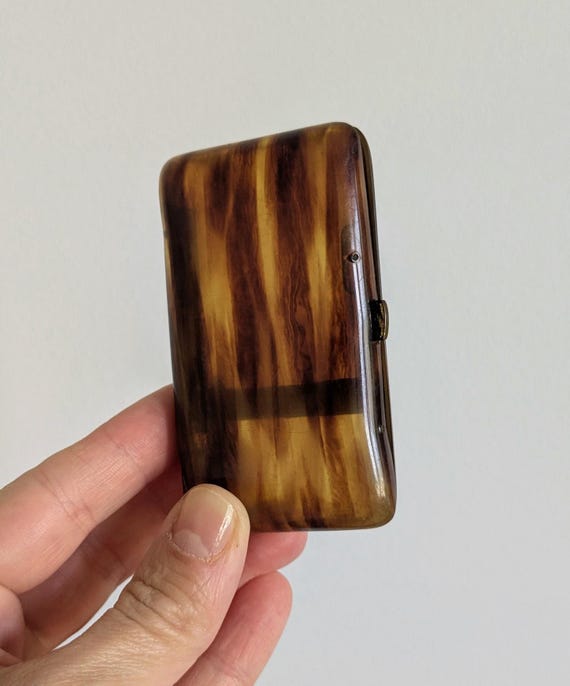 Antique Cigarette Case – Bakelite & Brass - early 20t… - Gem