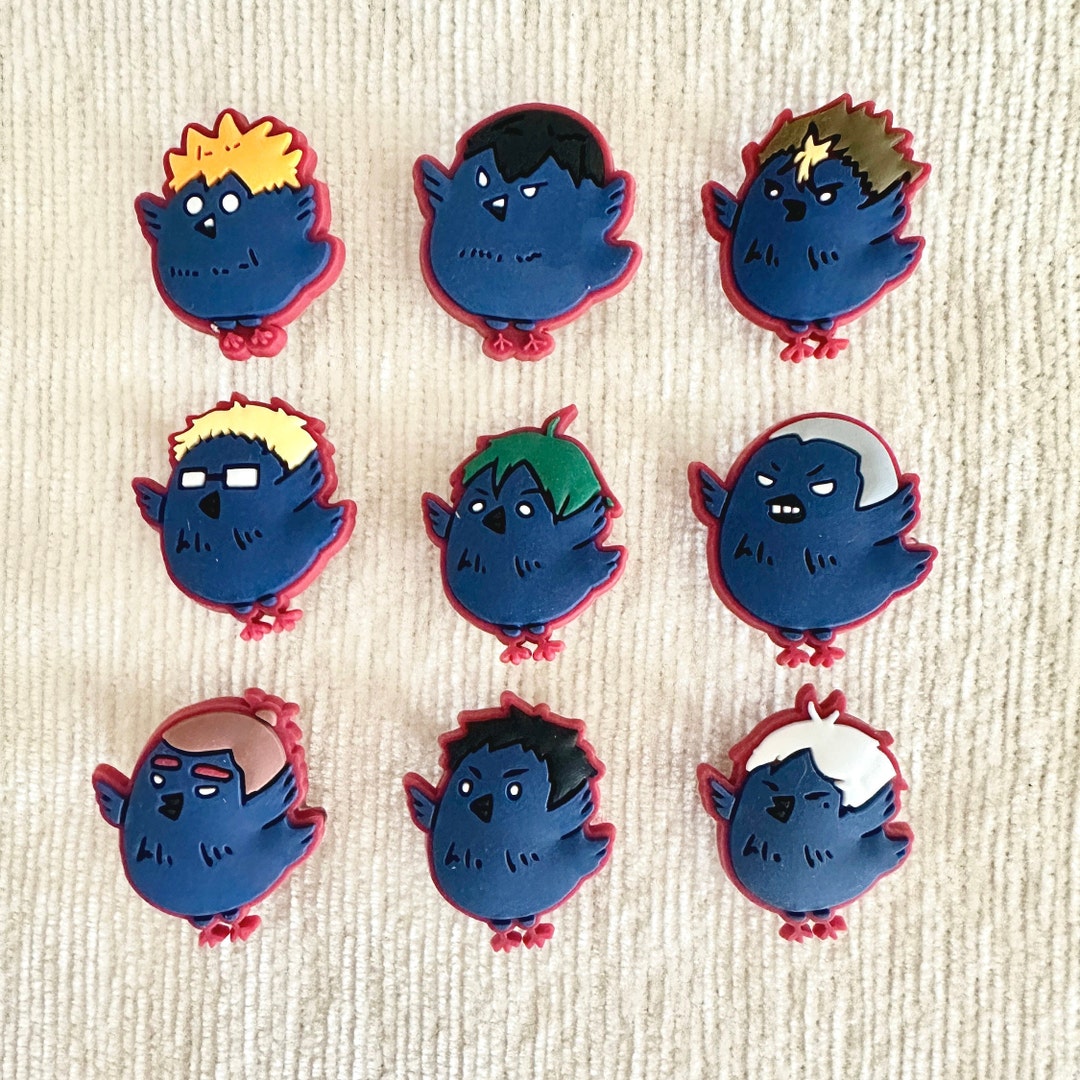 HQ Volleyball Anime Croc Charms Jibbit Crow Charms - Etsy