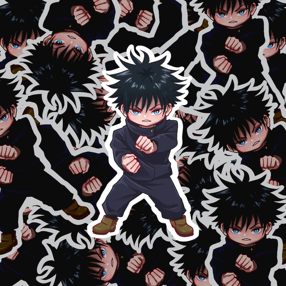 Curse Kaisen Energy Anime Black Hair Green/black Eyes Male, Shikigami ...