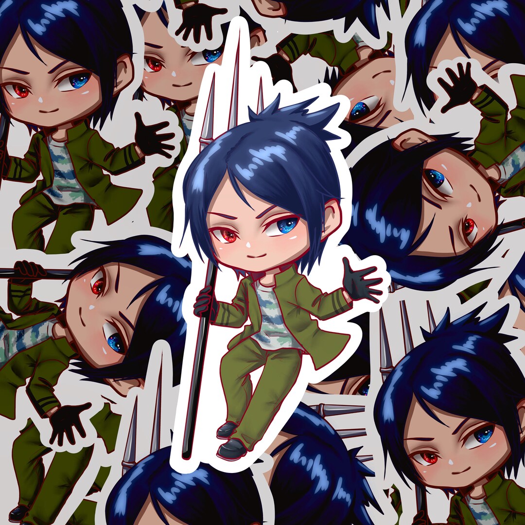 Hitman Anime Indigo Hair Boy Mafia Spear Mist Guardian - Etsy