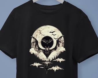Bat T-shirt Dark Cottagecore Clothing Dark Academia Aesthetic ...