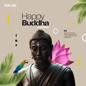 God Buddha Post and Poster for Social Media and Website,buddha Template ...