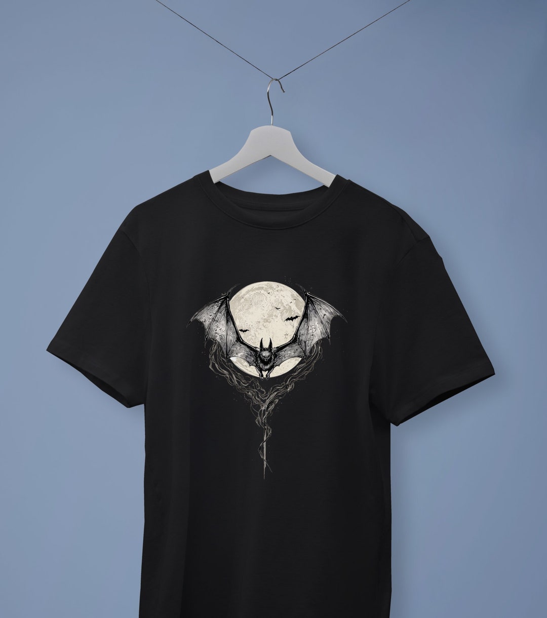 Bat T-shirt, Dark Cottagecore Clothing, Dark Academia Aesthetic ...