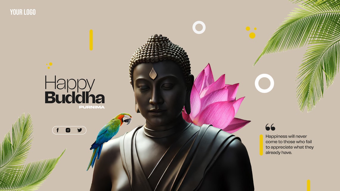 God Buddha Post and Poster for Social Media and Website,buddha Template ...