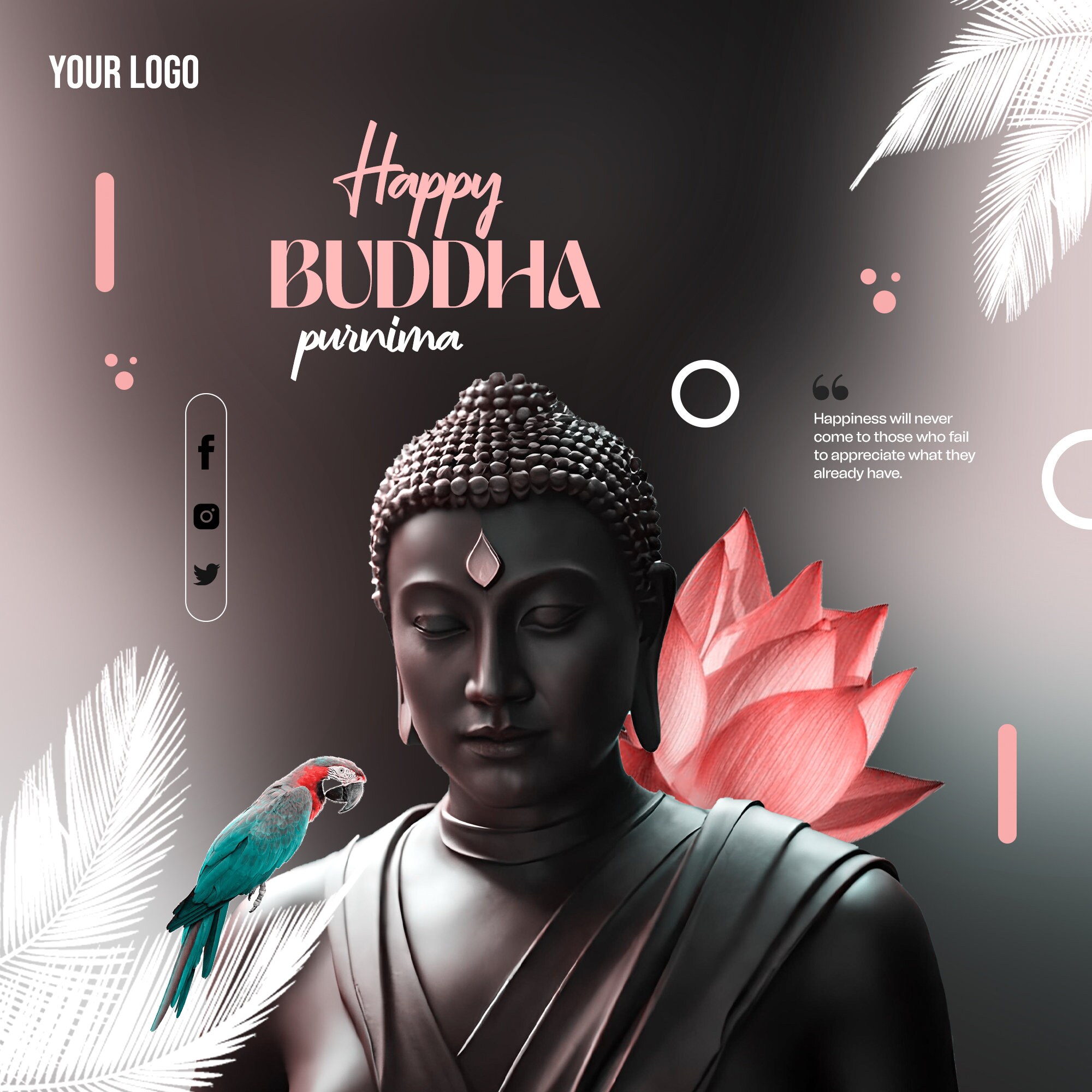 God Buddha Post and Poster for Social Media and Website,buddha Template ...