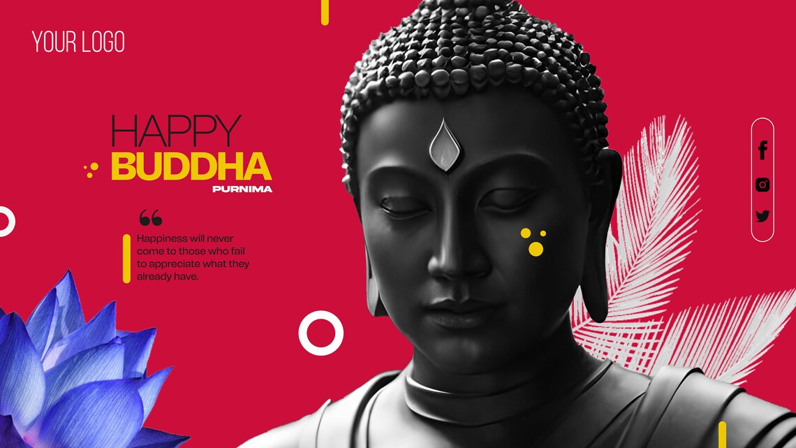 God Buddha Post and Poster for Social Media and Website,buddha Template ...