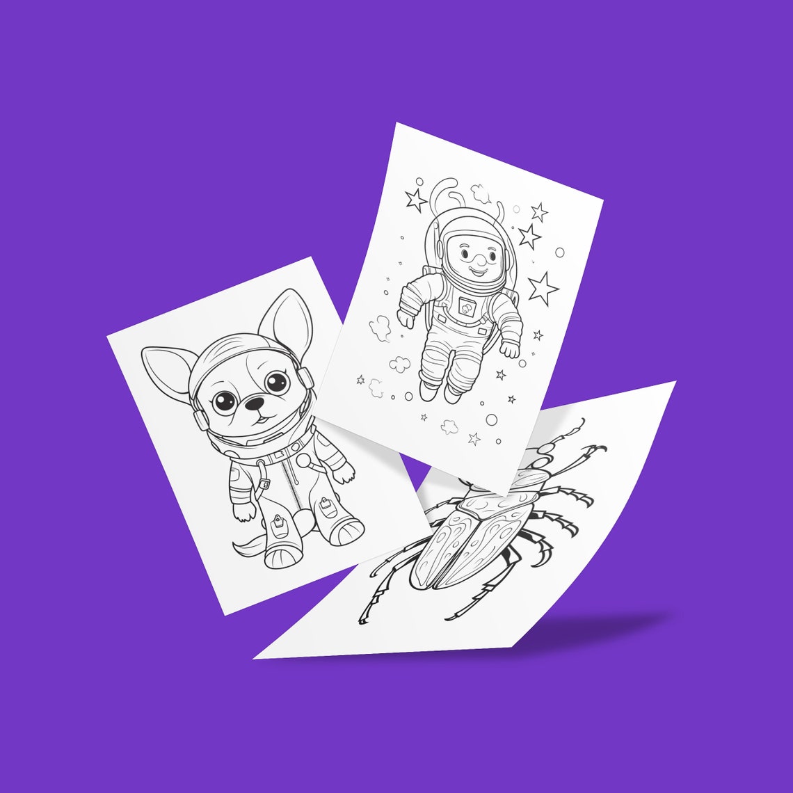 100 Coloring Page Printable Kids Coloring Pages Bundle for Coloring ...