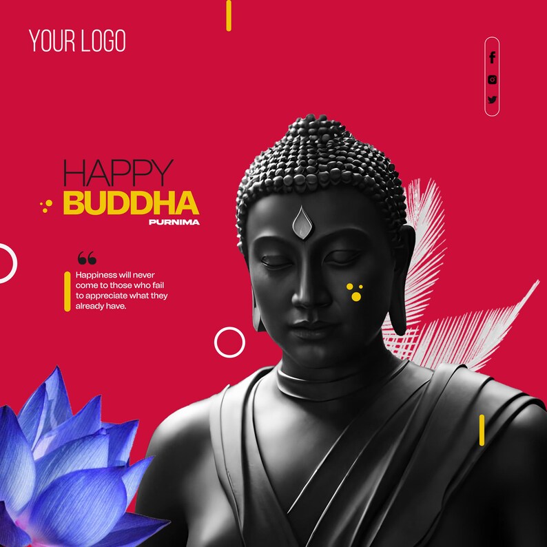 God Buddha Post and Poster for Social Media and Website,buddha Template ...