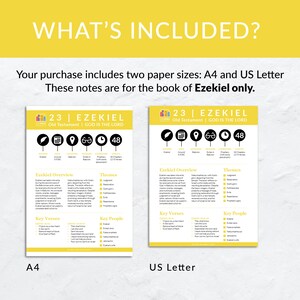 Ezekiel Bible Study Notes Printable Scripture Cheat Sheets Old ...