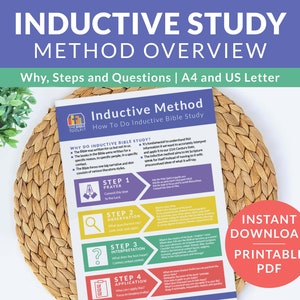 Inductive Bible Study Overview, Christian Inductive Method, Study Guide ...
