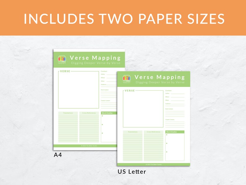 Green Bible Verse Mapping Template Printable, Bible Study Guide for ...
