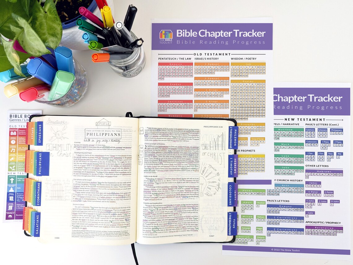 Printable Bible Reading Tracker, Track Chapters, Quiet Time Tool ...