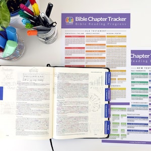 Printable Bible Reading Tracker, Track Chapters, Quiet Time Tool ...
