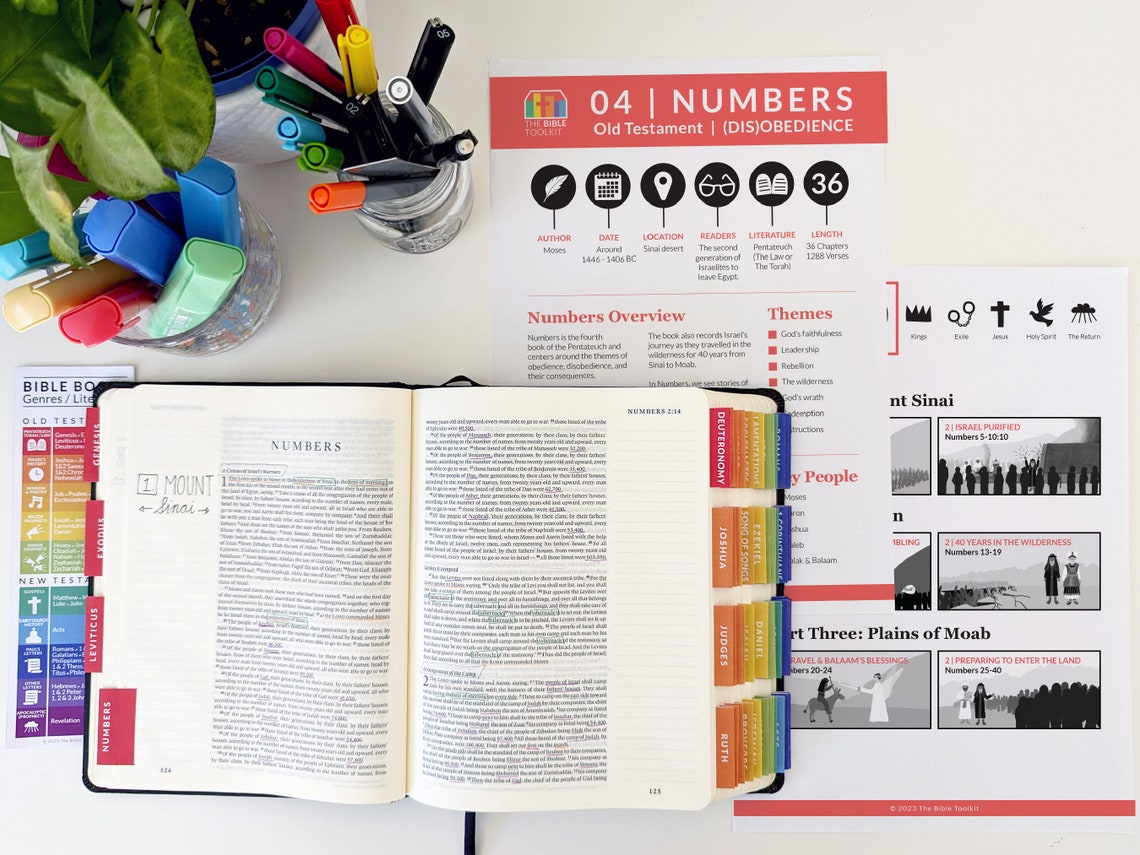 Numbers Printable Bible Breakdown, Old Testament Summaries, Books of ...