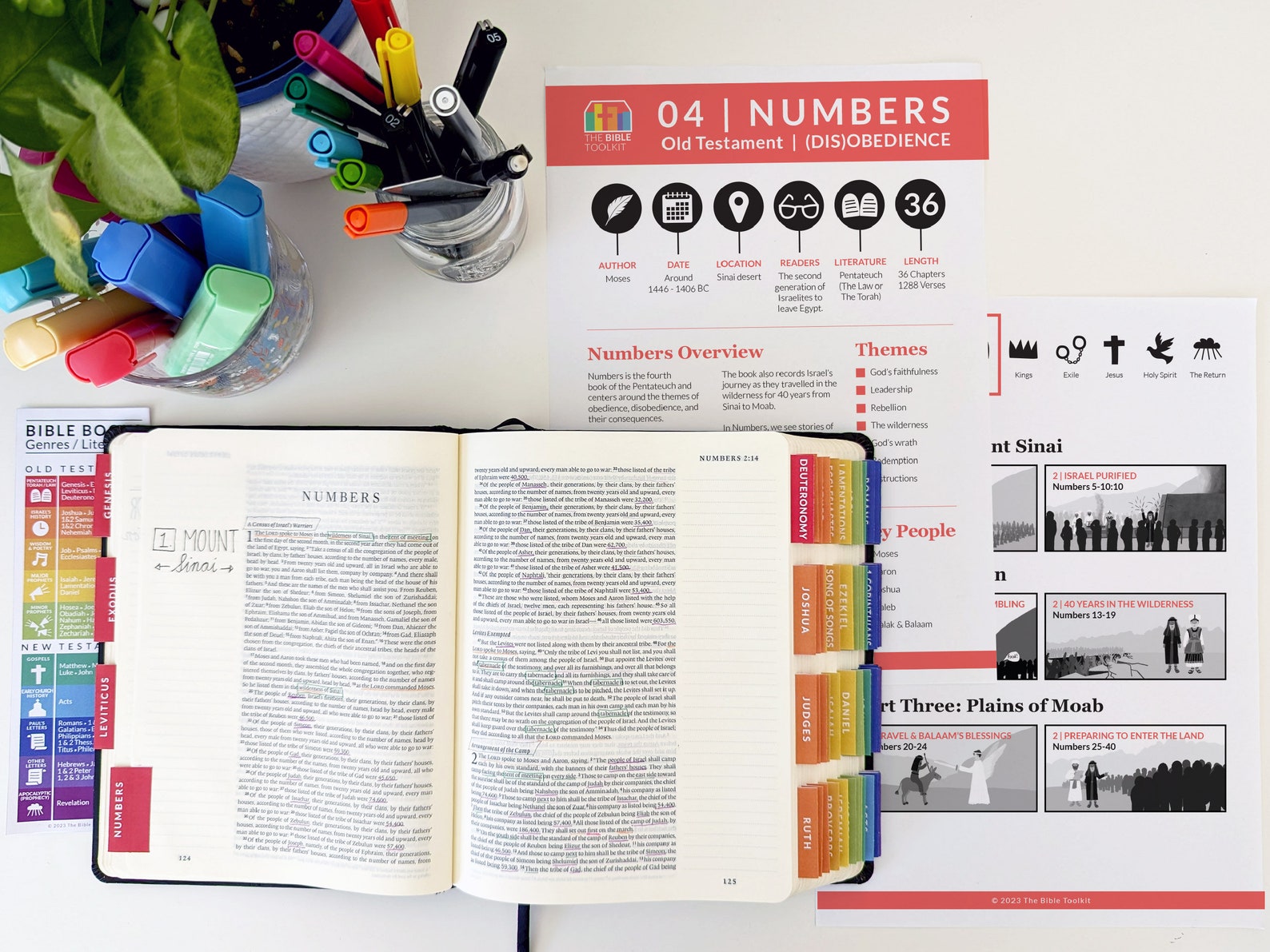 Numbers Printable Bible Breakdown, Old Testament Summaries, Books of ...