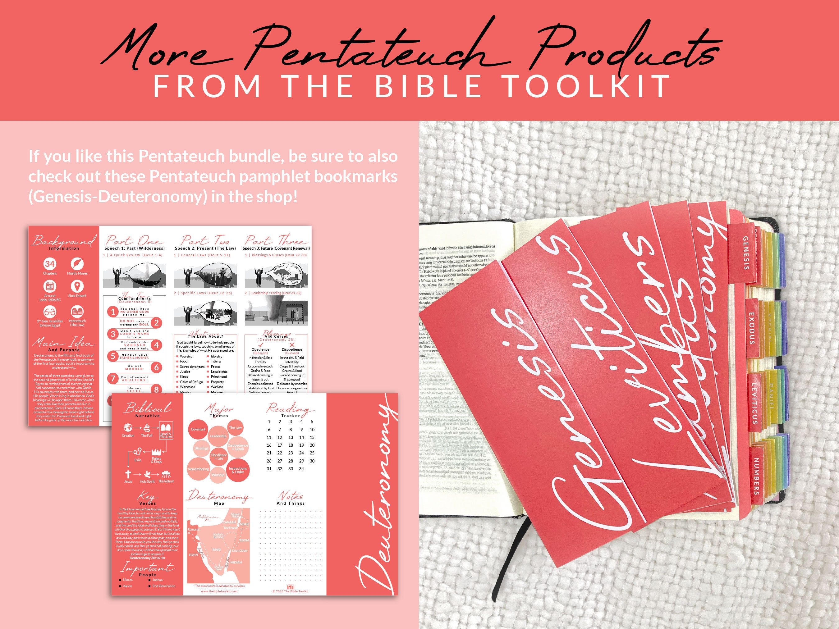 Bible Study Notes Pentateuch Printable Books of the Bible Breakdown ...