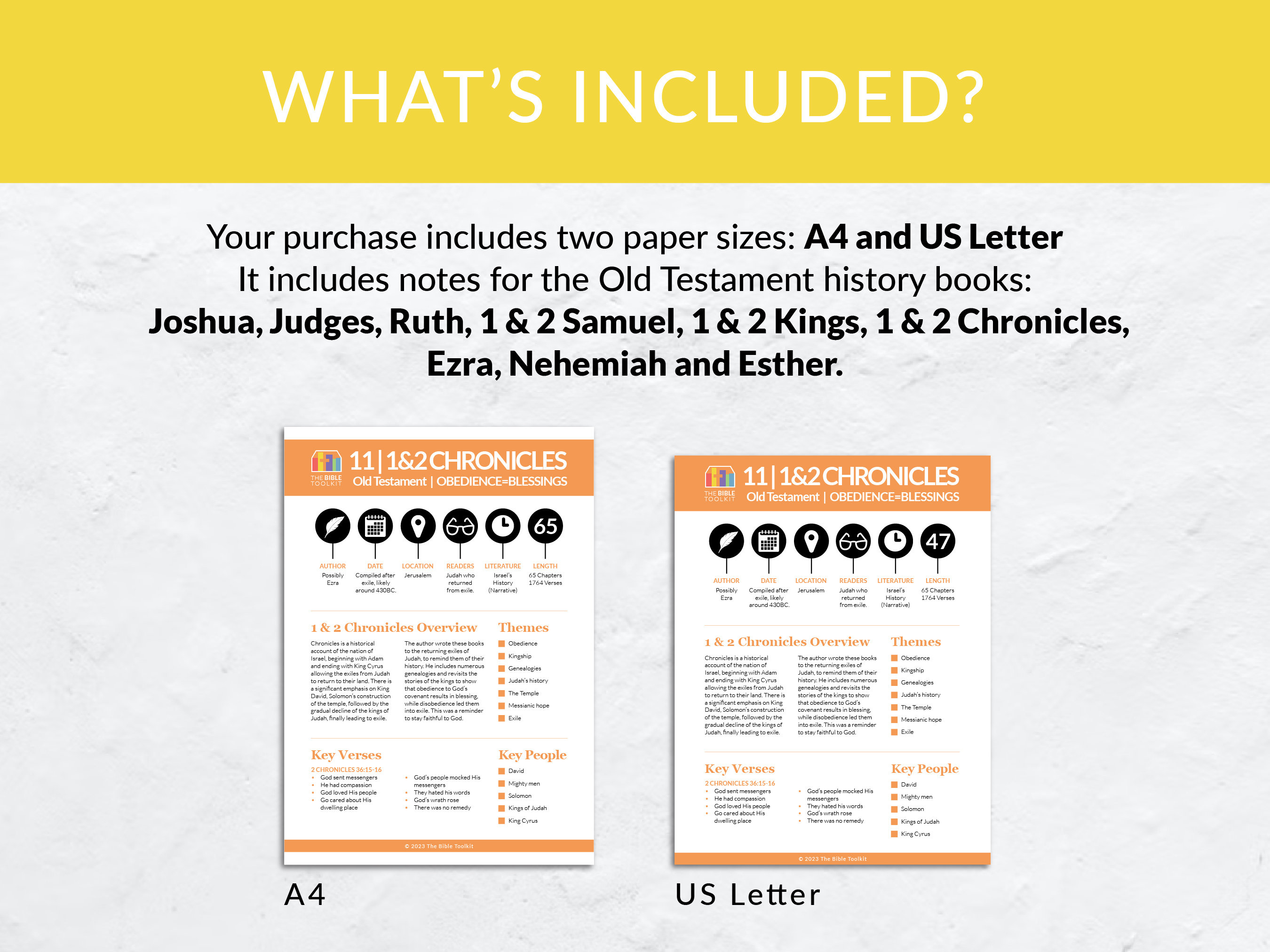 History Bible Books Summary Sheets for Visual Learners, Scripture Notes ...
