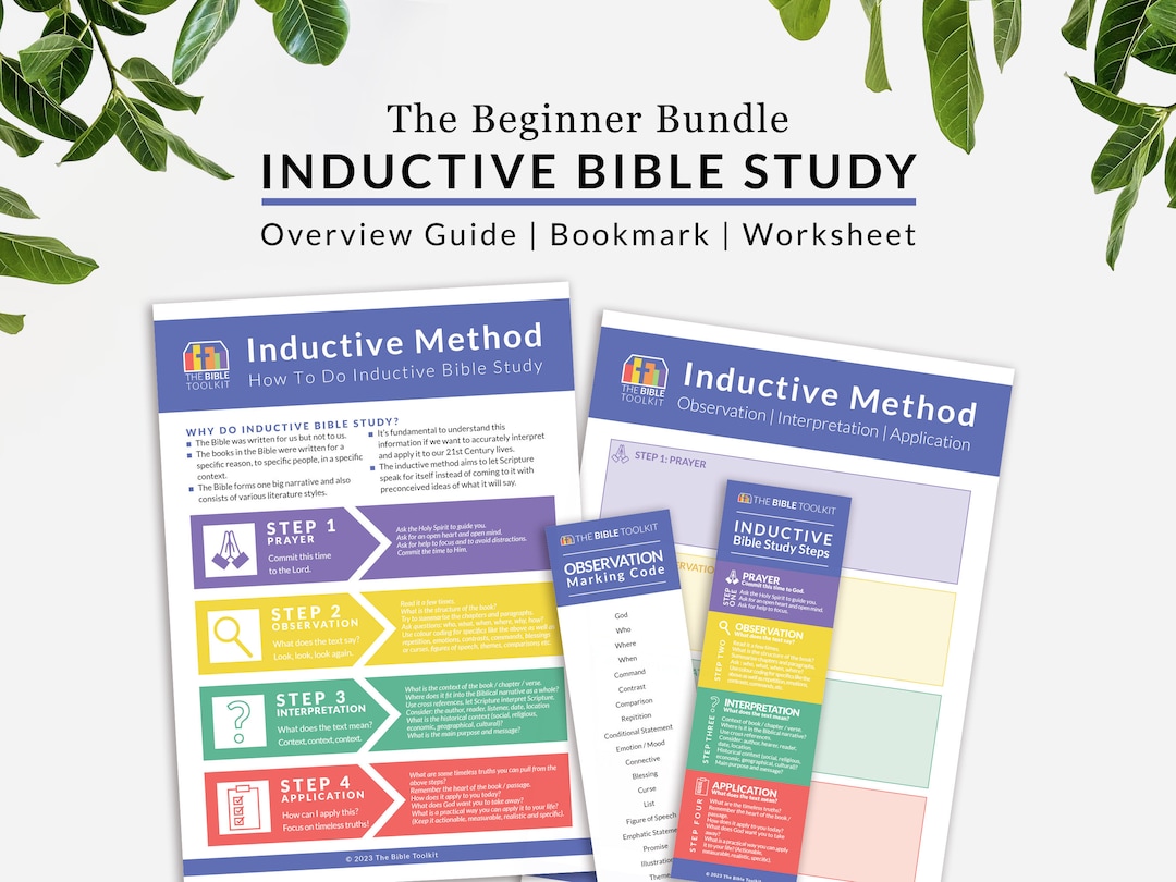 Inductive Bible Study Method Bundle, How to Study the Bible Set ...