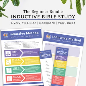 Inductive Bible Study Method Bundle, How to Study the Bible Set ...