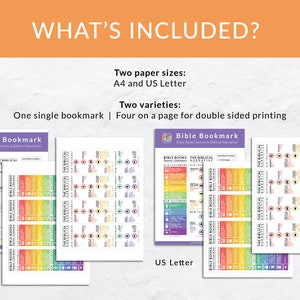 Printable Bible Bookmark Genres Books of the Bible Story Illustration ...