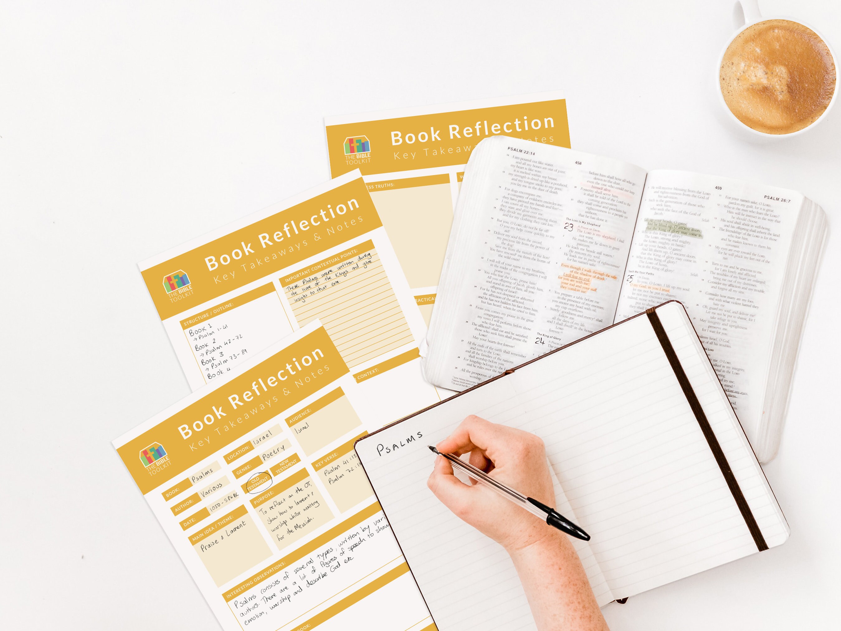 Bible Book Summary Template Scripture Writing Bundle Daily Devotional ...