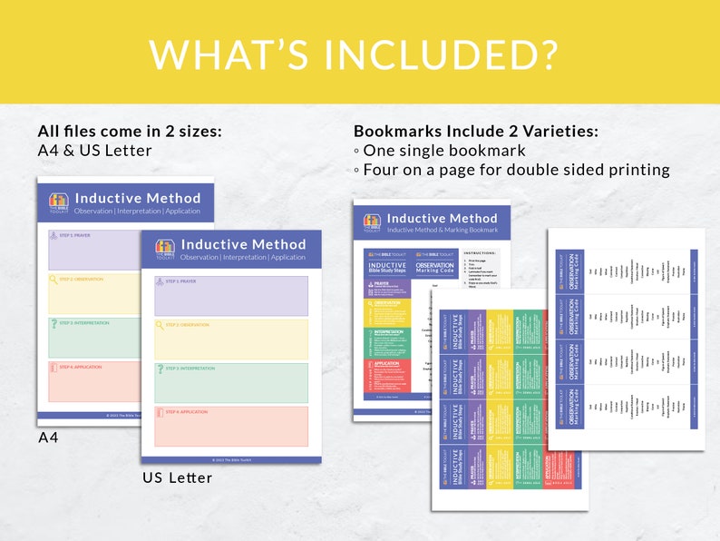 Inductive Bible Study Method Bundle, How to Study the Bible Set ...