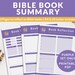 Acts Bible Book Summary Printable New Testament Bible Study Guide ...
