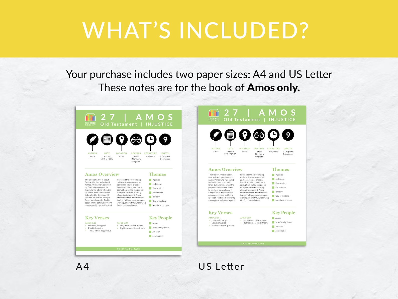 Amos Bible Study Guide, Printable Scripture Notes, Old Testament ...