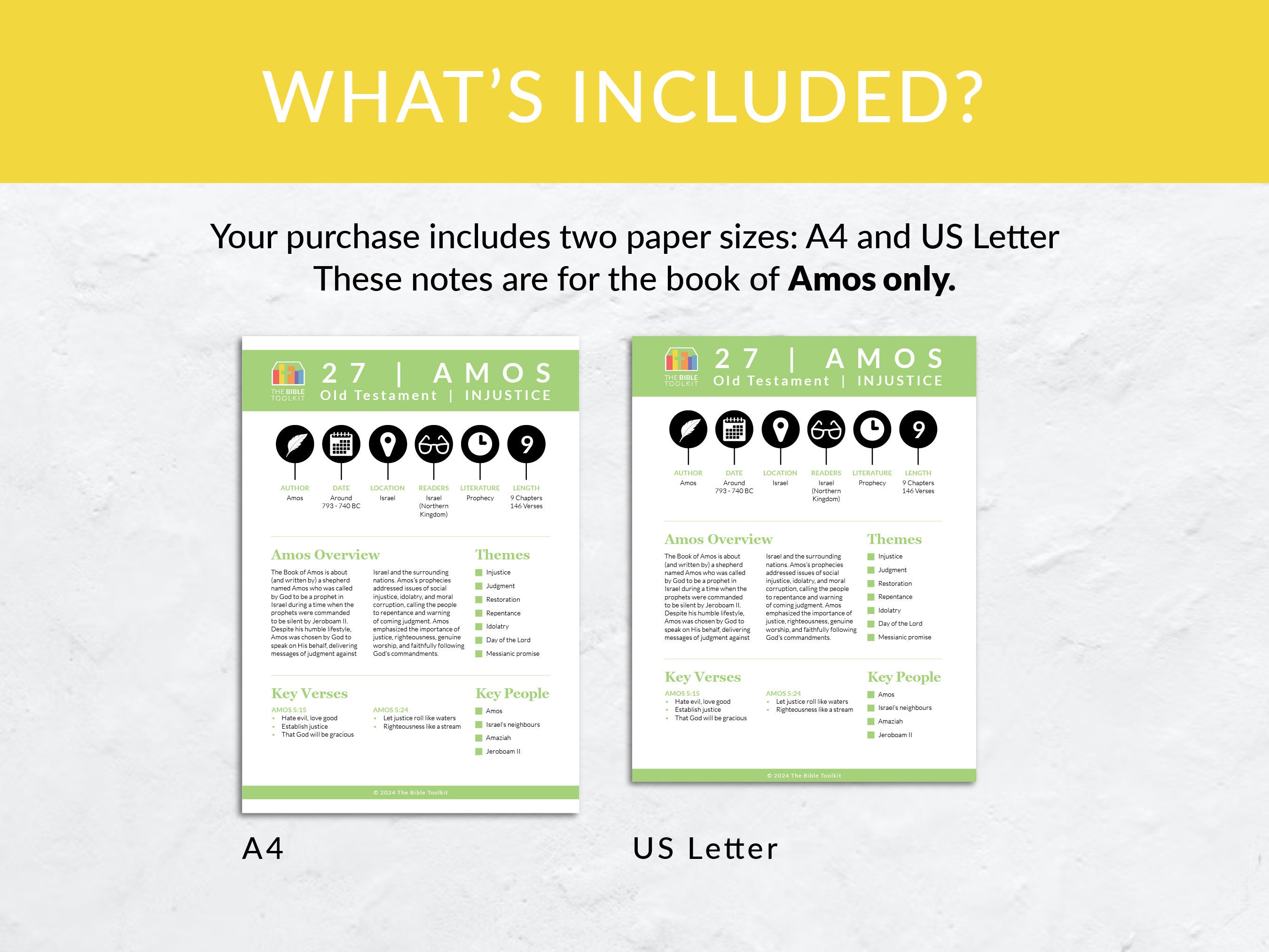 Amos Bible Study Guide, Printable Scripture Notes, Old Testament ...