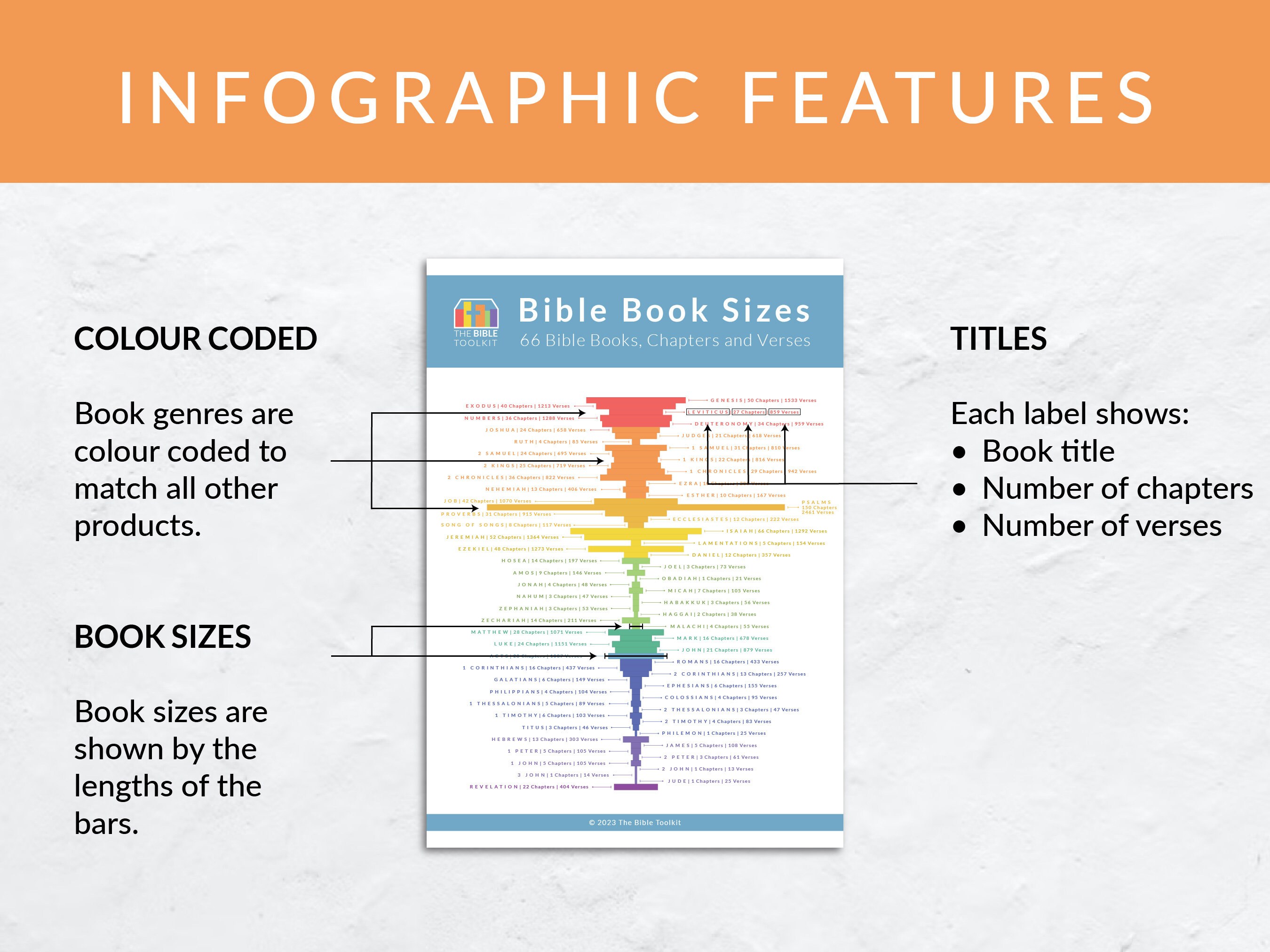 Printable Books of the Bible Infographic Poster, Visual Christian ...