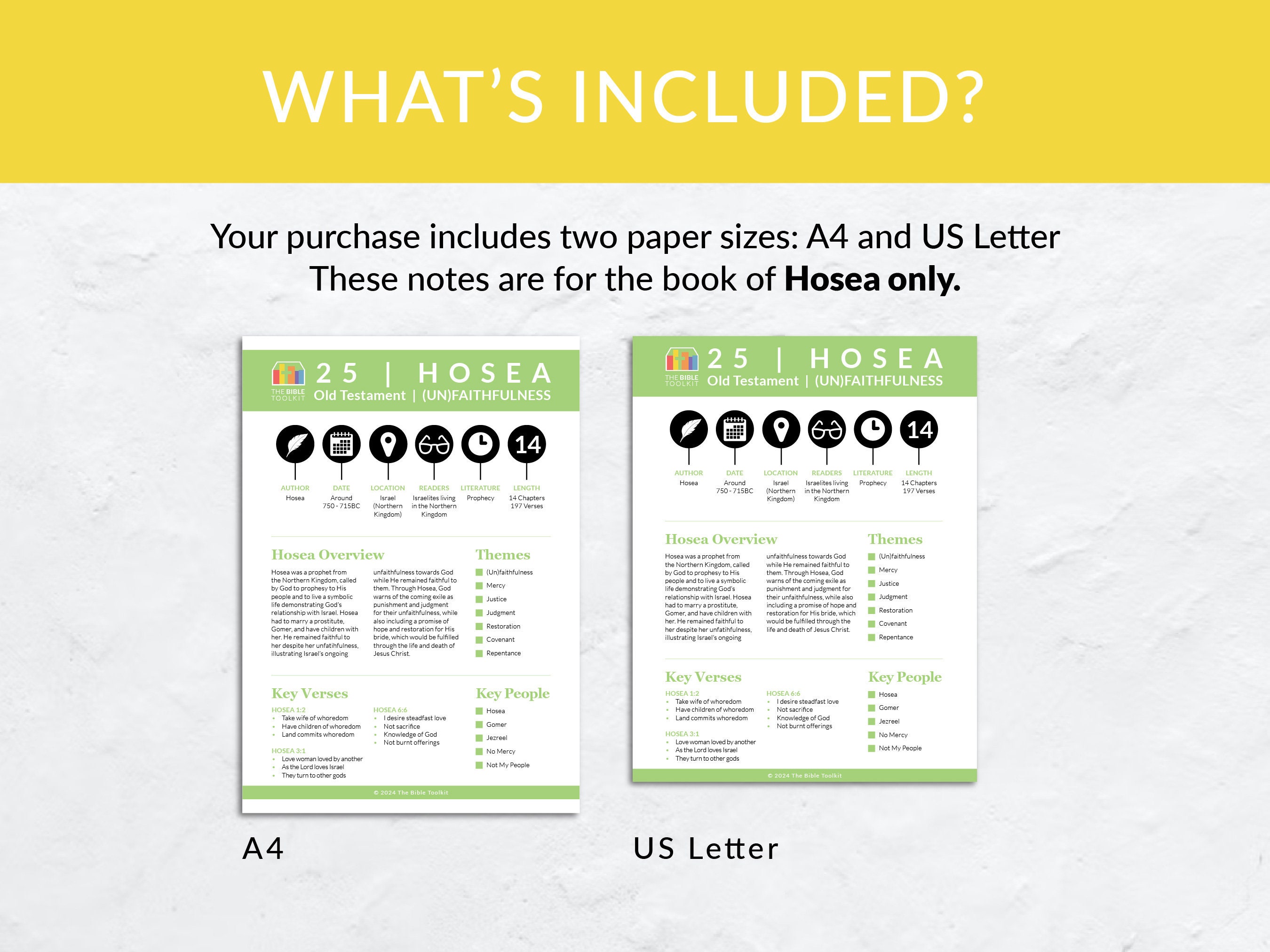 Hosea Bible Study Guide, Printable Scripture Notes, Old Testament ...