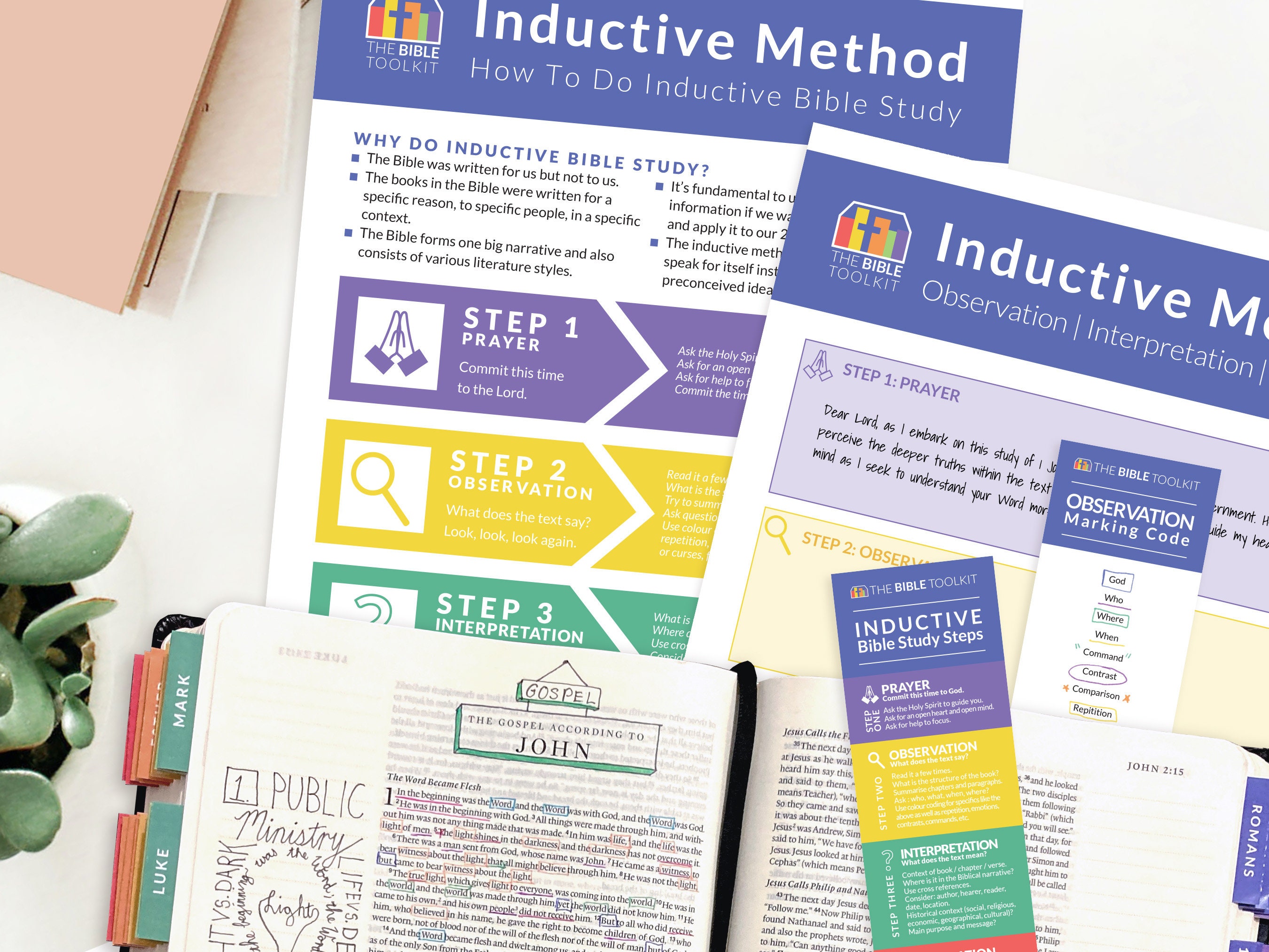 Inductive Bible Study Method Bundle, How to Study the Bible Set ...