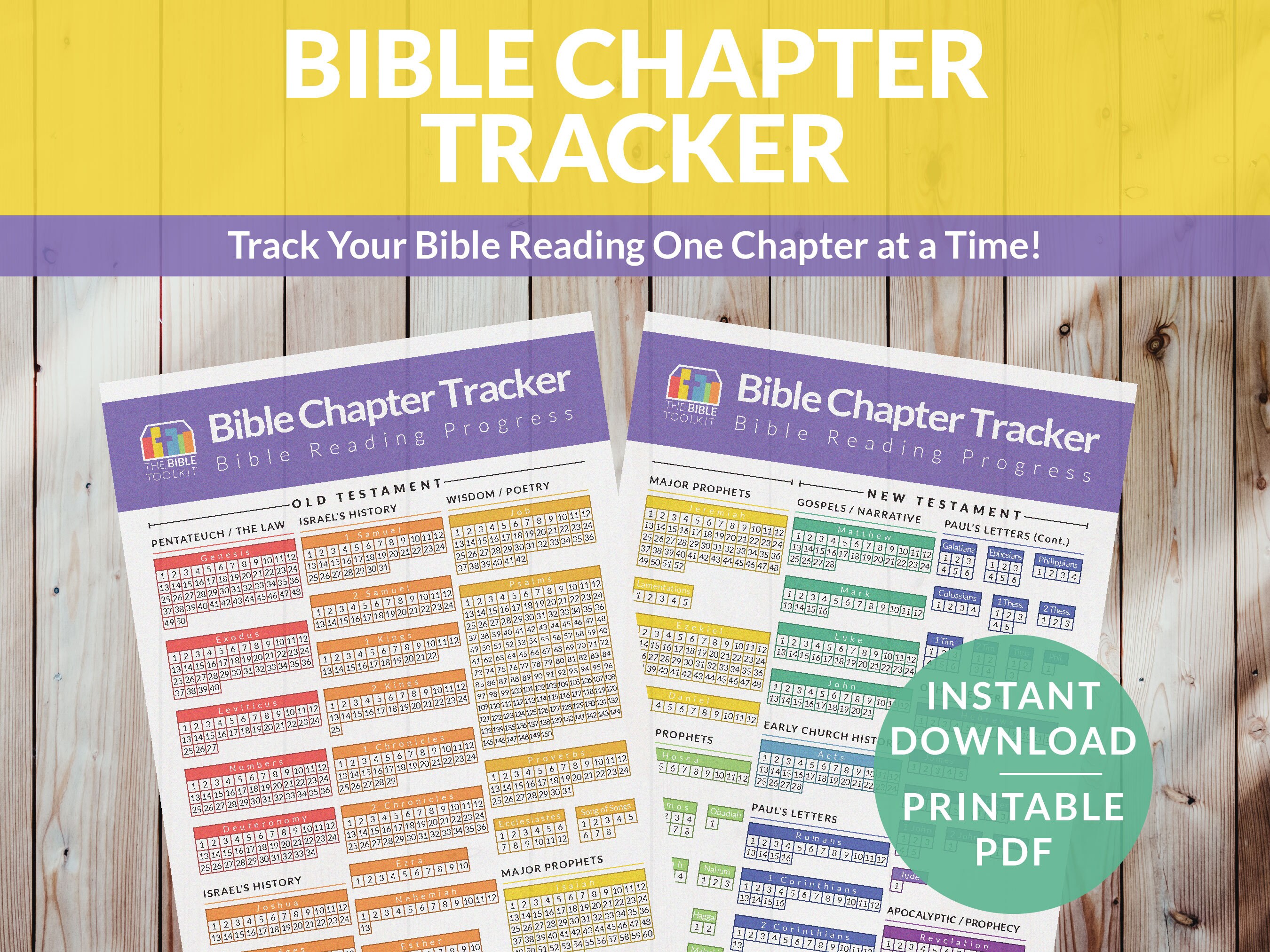 Printable Bible Reading Tracker Track Chapters Quiet Time - Etsy