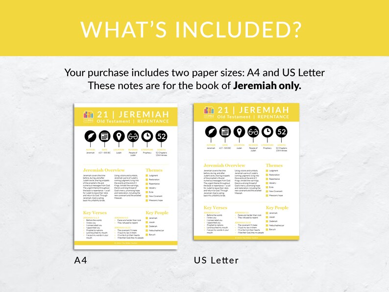 Jeremiah Bible Study Notes Printable Scripture Cheat Sheets Old ...