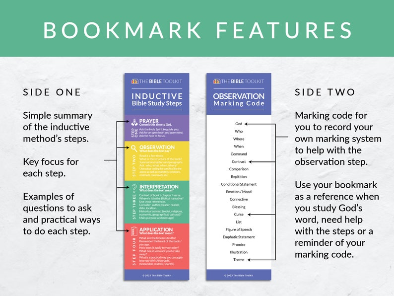 Inductive Bible Study Method Bundle, How to Study the Bible Set ...
